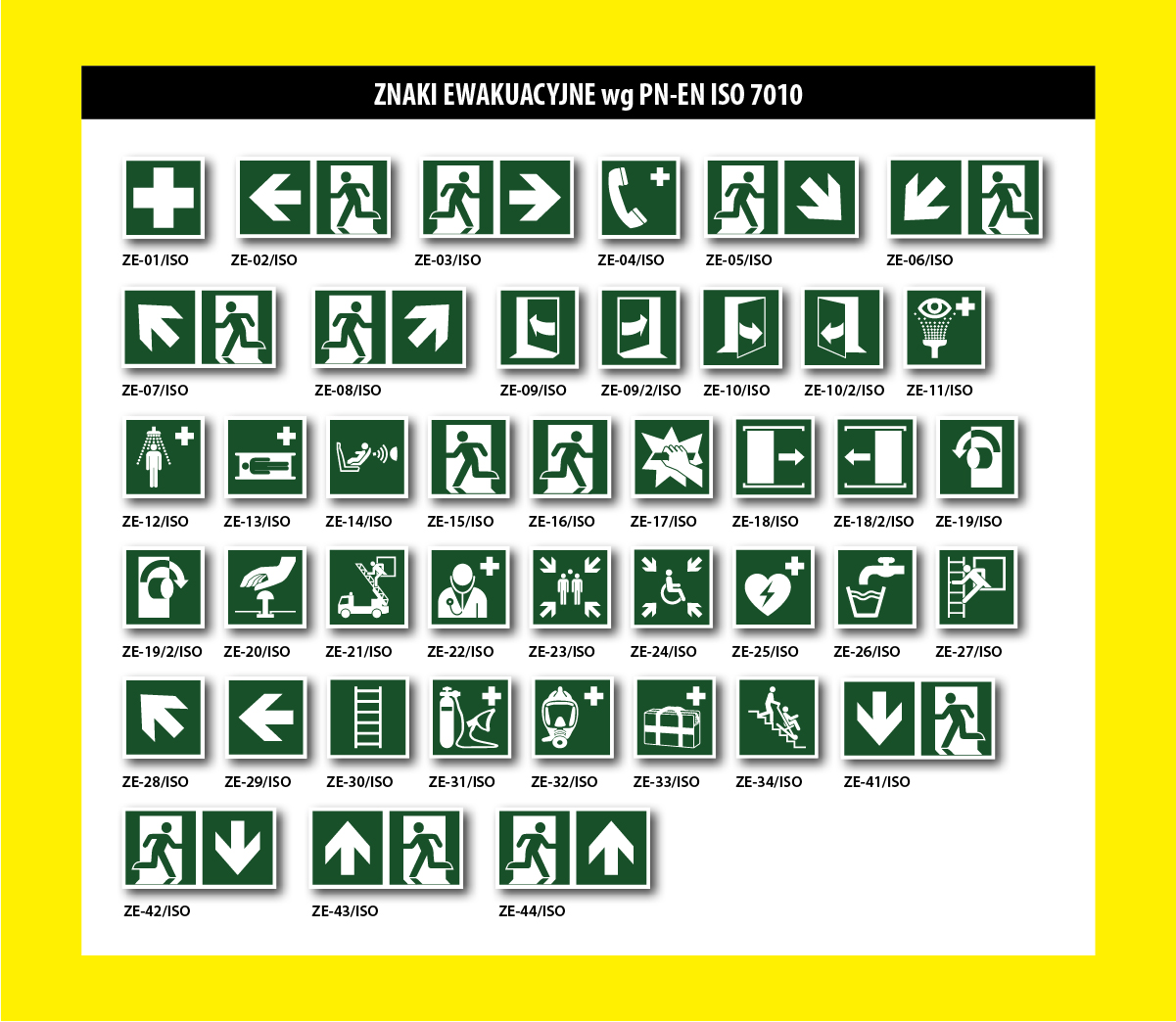 Tablice i znaki ewakuacyjne - Mój dom Bis